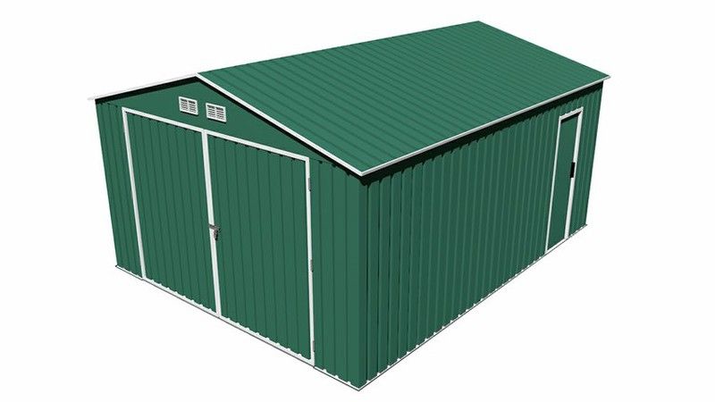 Garaje metálico Kent verde 18.24 m2 de Gardiun — Bricowork