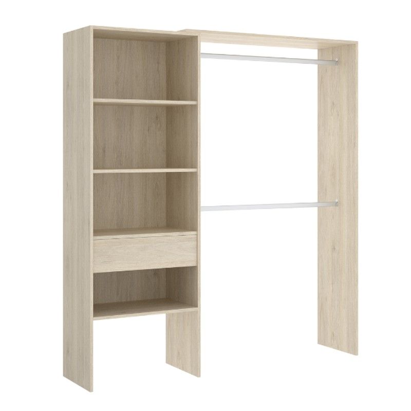 Kit vestidor natural con 1 cajón 160 SUIT — Bricowork