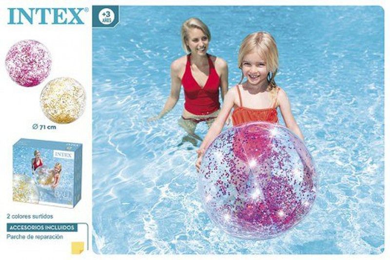 Inflatable glitter ball 71 cm intex 58070 — Bricowork