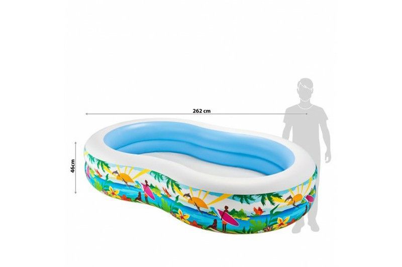 Piscina familiar hinchable Paradise 56490NP Intex — Bricowork