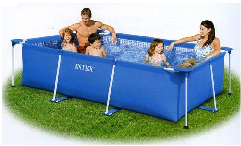 Piscinas quadro Intex retangular piscina — Bricowork